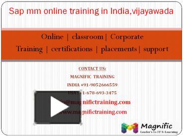 PPT – sap mm online training in uk PowerPoint presentation | free to ...
