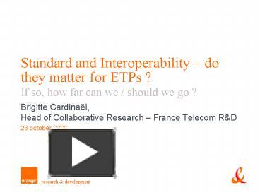 PPT – Standard and Interoperability PowerPoint presentation | free to ...