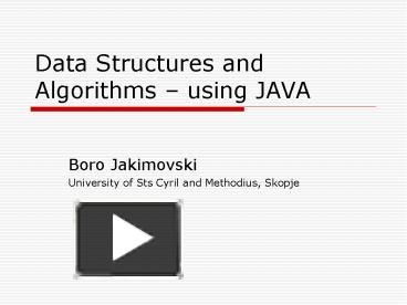 PPT – Data Structures and Algorithms PowerPoint presentation | free to ...