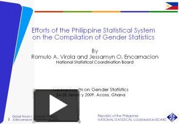 Efforts of the Philippine Statistical System presentation | free to ...