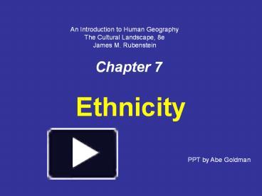 Ethnicity presentation | free to download