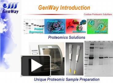 PPT – GenWay Introduction PowerPoint presentation | free to view - id ...