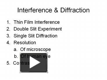 PPT – Interference PowerPoint presentation | free to download - id ...