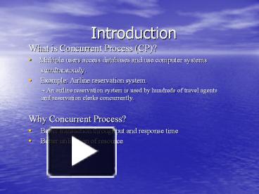 PPT – What is Concurrent Process (CP)? PowerPoint presentation | free ...