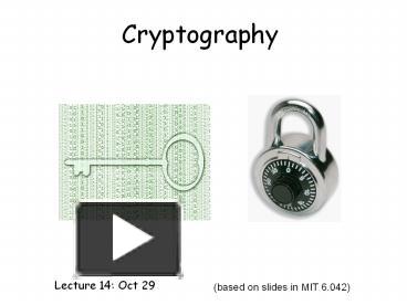 PPT – Cryptography PowerPoint presentation | free to download - id ...