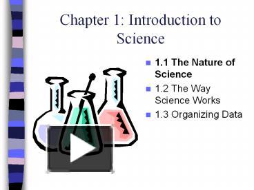 Chapter 1: Introduction to Science presentation | free to download
