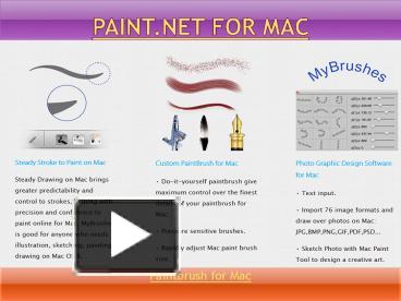 Paint.net for mac presentation | free to download