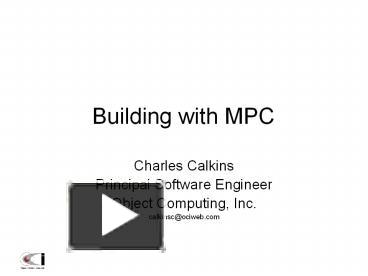 Building with MPC presentation | free to download