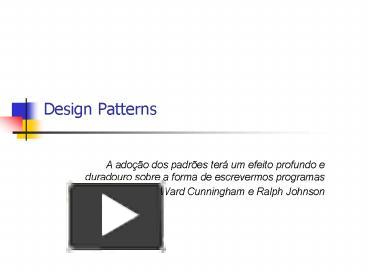 PPT – Design Patterns PowerPoint presentation | free to view - id ...