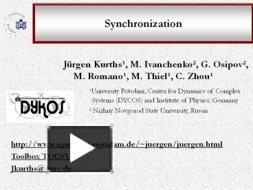 Synchronization presentation | free to download