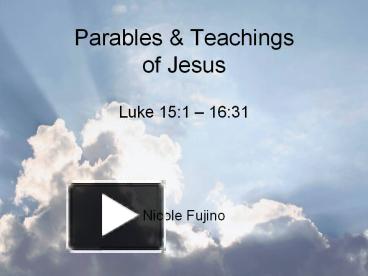 PPT – Parables PowerPoint presentation | free to view - id: 737a04-MzFjO