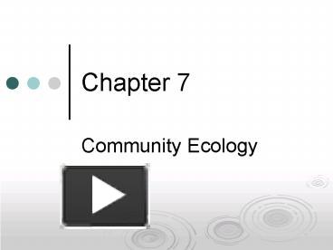 PPT – Community Ecology PowerPoint presentation | free to view - id ...