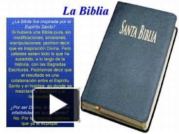 La Biblia presentation | free to download