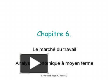 PPT – Chapitre 6. PowerPoint presentation | free to download - id ...