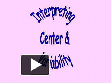 PPT – Interpreting PowerPoint presentation | free to download - id ...