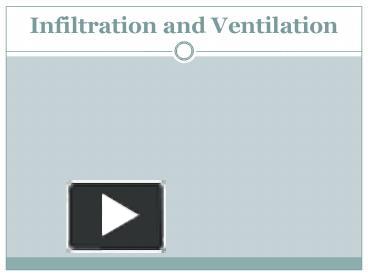 PPT – Infiltration and Ventilation PowerPoint presentation | free to ...