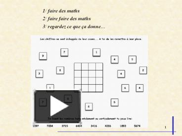 PPT – L'approche du nombre PowerPoint presentation | free to download ...