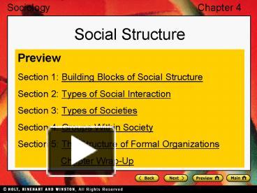 PPT – Social Structure PowerPoint presentation | free to view - id ...