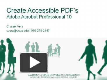 PPT – Create Accessible PDF PowerPoint presentation | free to view - id ...