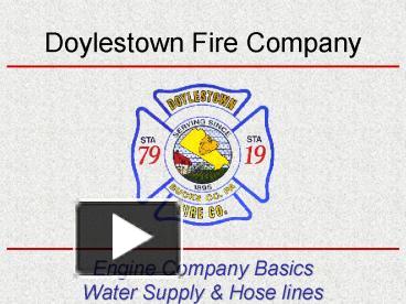 PPT – Doylestown Fire Company PowerPoint presentation | free to view ...
