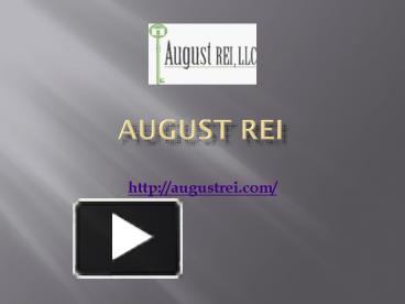 August REI - Residential Loan Servicing presentation | free to download