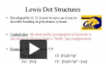 PPT – Lewis%20Dot%20Structures PowerPoint presentation | free to ...
