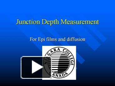 PPT – Junction Depth Measurement PowerPoint presentation | free to view ...