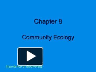 Community Ecology presentation | free to download