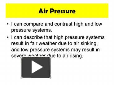 Air Pressure presentation | free to download