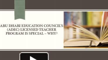 PPT – ADEC(Abu Dhabi Education Council) PowerPoint presentation | free ...