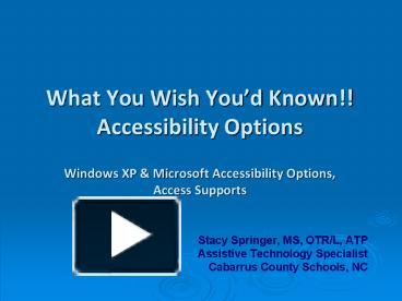 PPT – About technology options built in to your computer. How t ...