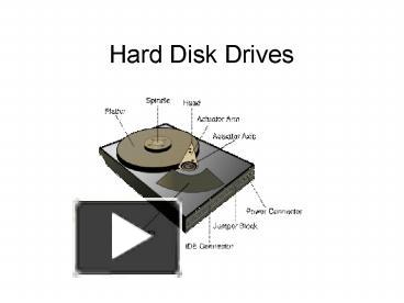Hard Disk Drives presentation | free to download
