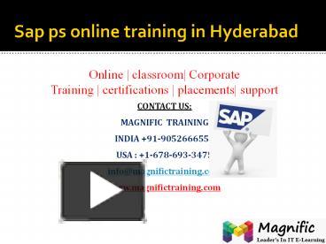 PPT – sap ps online training in southafrica PowerPoint presentation ...