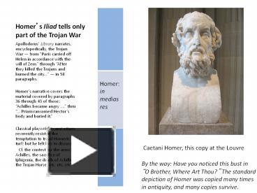 PPT – Homer PowerPoint presentation | free to download - id: 747809-MzI0N