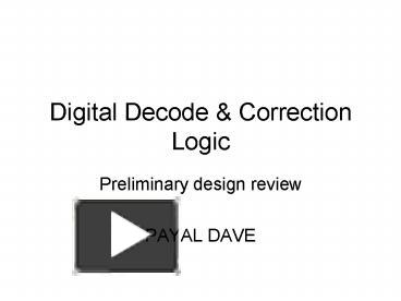 Digital Decode presentation | free to download
