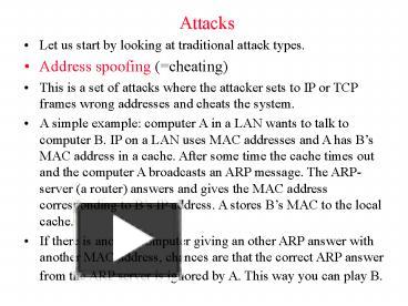 Attacks presentation | free to download