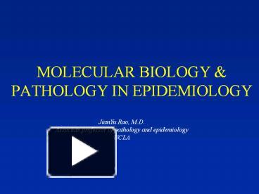 PPT – MOLECULAR%20BIOLOGY%20 PowerPoint presentation | free to download ...