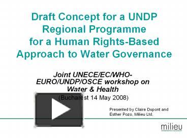 Draft Concept for a UNDP Regional Programme for a Human Rights-Based ...