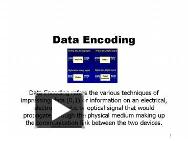 Data Encoding presentation | free to download