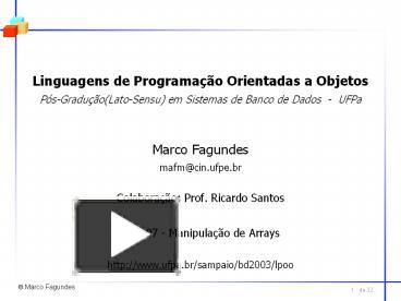 PPT – Linguagens de Programa PowerPoint presentation | free to view ...