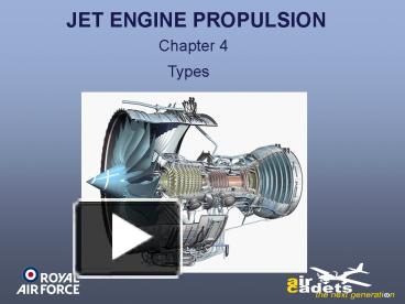 JET ENGINE PROPULSION presentation | free to view