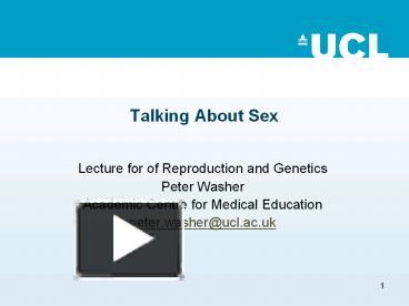 PPT – Talking%20About%20Sex PowerPoint presentation | free to download ...