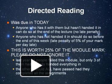 Directed Reading presentation | free to download