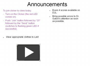 PPT – Announcements PowerPoint presentation | free to download - id ...
