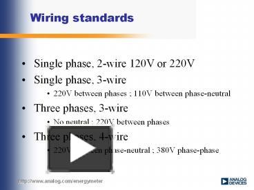 Wiring standards presentation | free to download