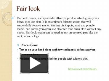 PPT – fair look (1) PowerPoint presentation | free to download - id ...