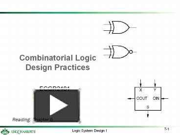Combinatorial Logic Design Practices presentation | free to download