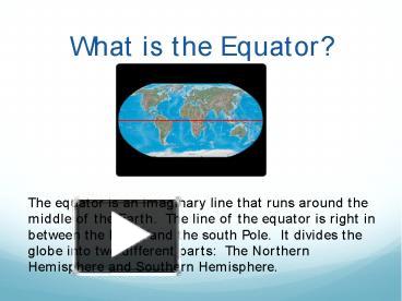 What is the Equator? presentation | free to download