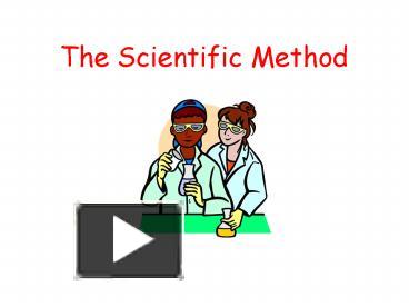 The Scientific Method presentation | free to download