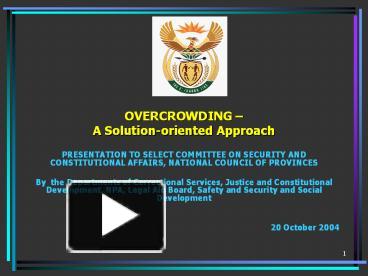 OVERCROWDING presentation | free to download
